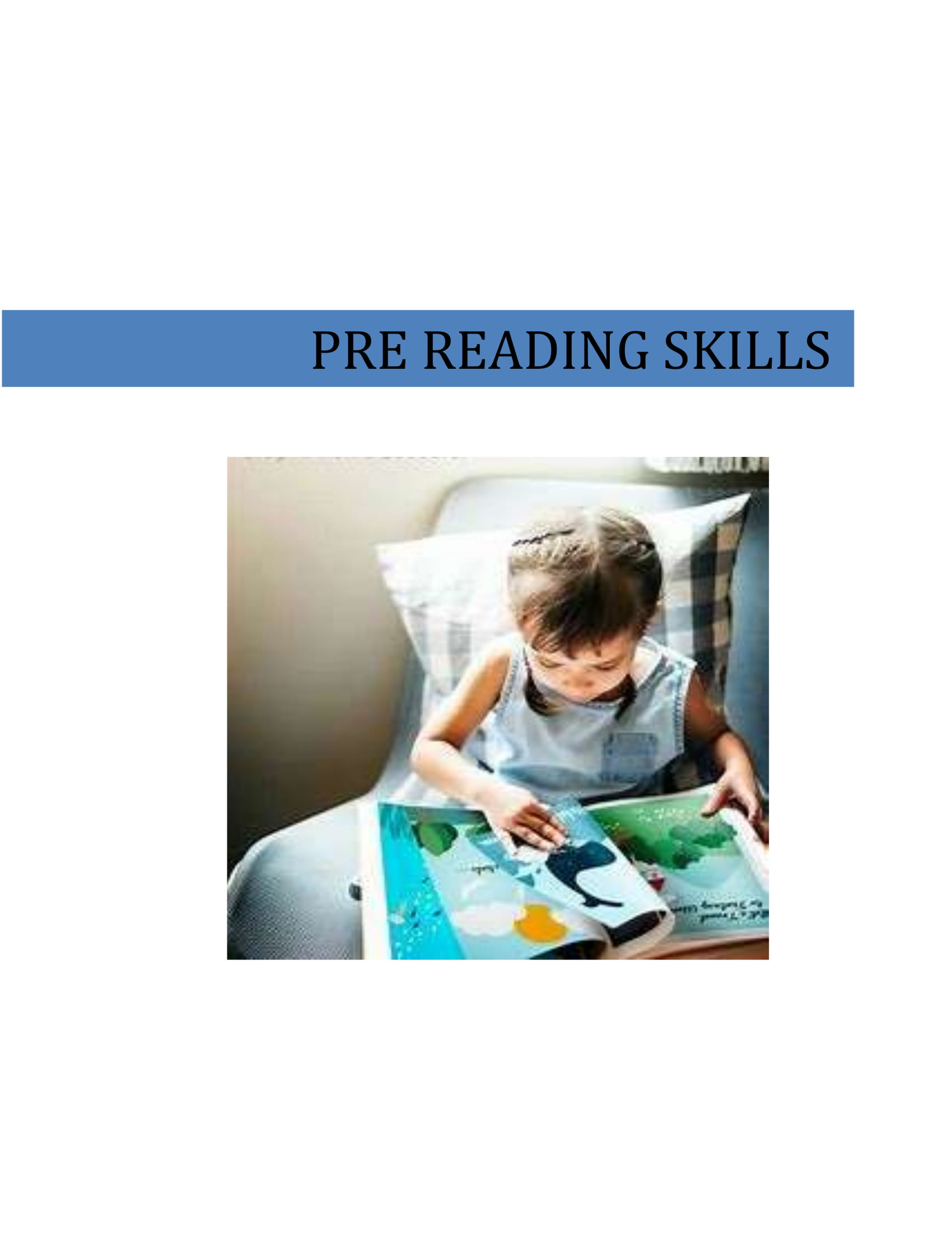 25 Pre Reading Skills 5 2 Workshops On Early Learning